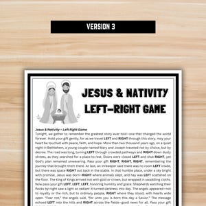 Jesus and Nativity | Left Right Game | Christian Christmas Party Game ...