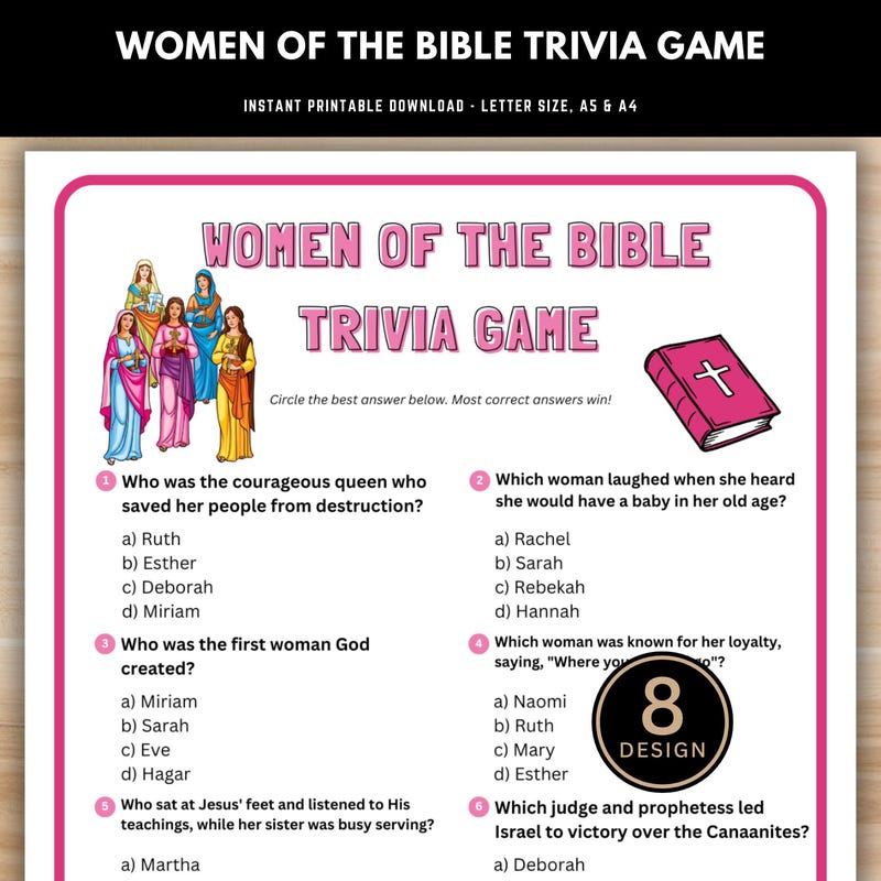 Women of the Bible Game - Etsy