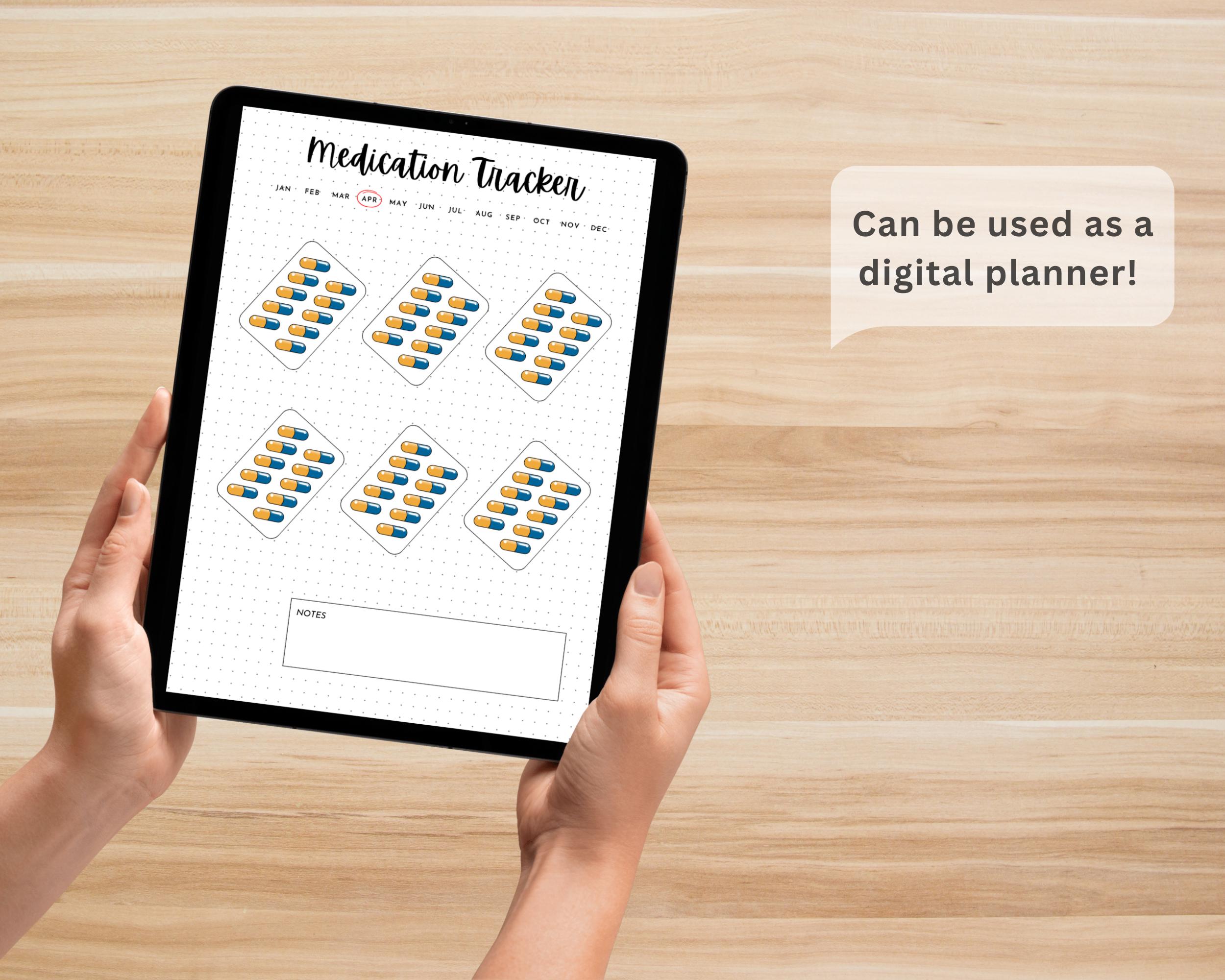 Medication Monthly Tracker - Printable Health Tracker - Medication Log ...