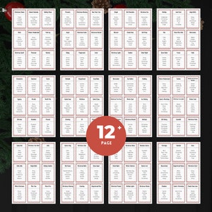 Christmas Taboo Game | Printable Holiday Party Game | Forbidden Word ...