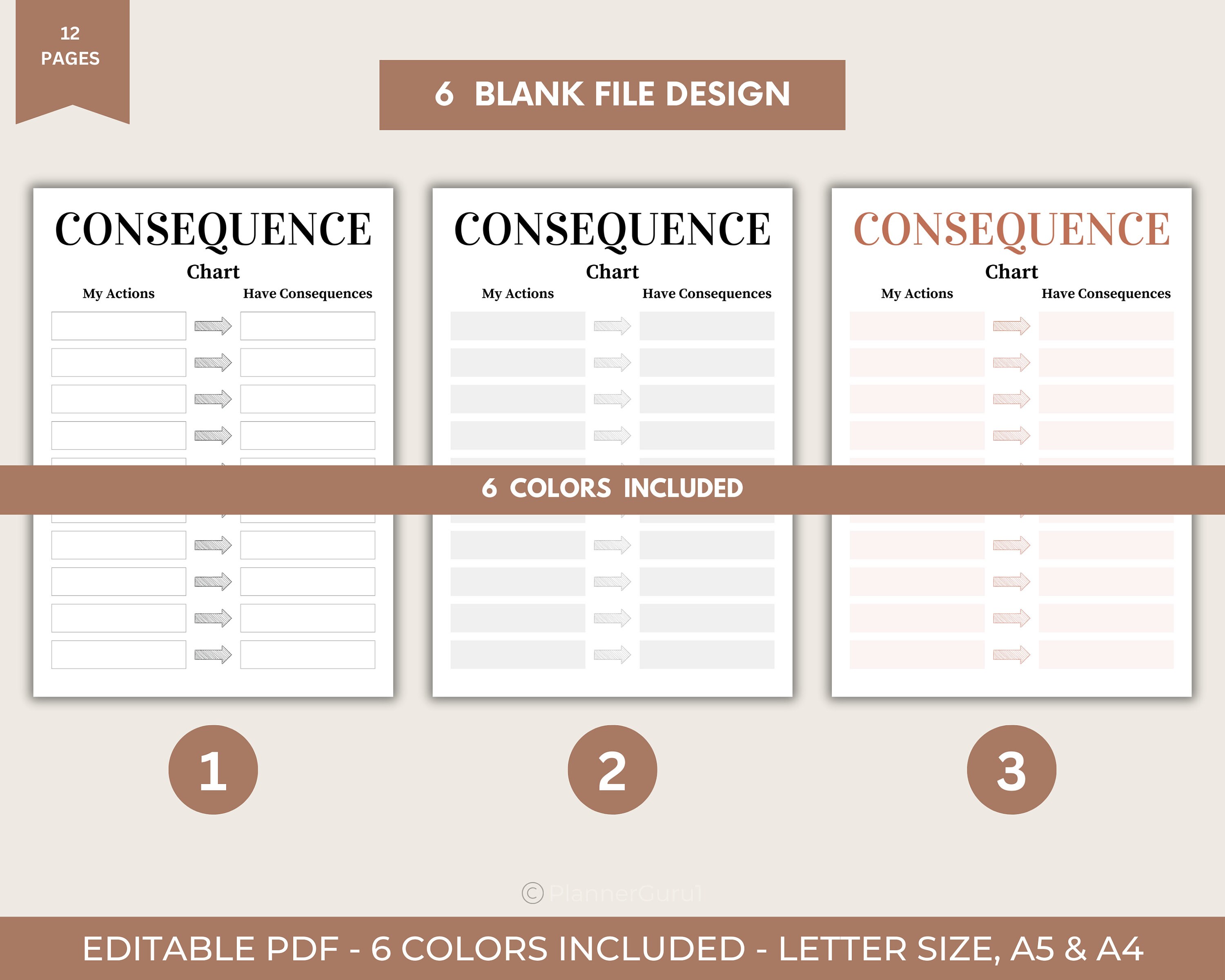 Customizable Consequence Chart, My Actions Have Consequences, School ...
