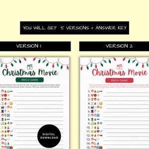 Christmas Movie Emoji Pictionary | Christmas Movie Emoji Game ...