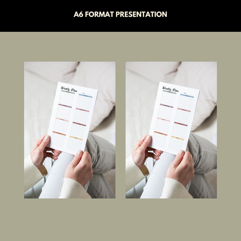 Editable Weekly Planner Printable, Digital Weekly Planner PDF Weekly ...