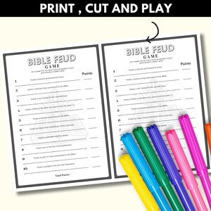 Bible Feud Game | Printable Bible Trivia | Fun Church Group Game ...
