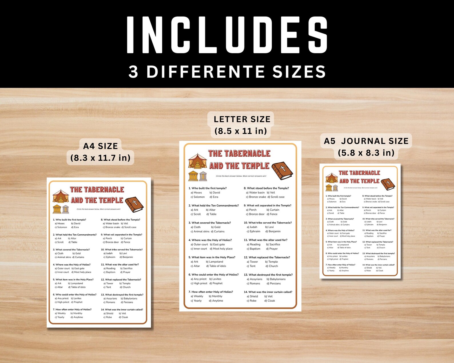 The Tabernacle and the Temple in the Bible Trivia Game – Christian ...