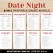 Date Night Games Bundle Printable | Couples Games for Weddings ...
