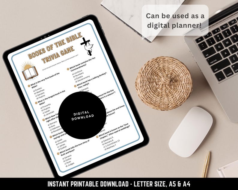 Books of the Bible Trivia Game - Printable Christian Game for Church ...