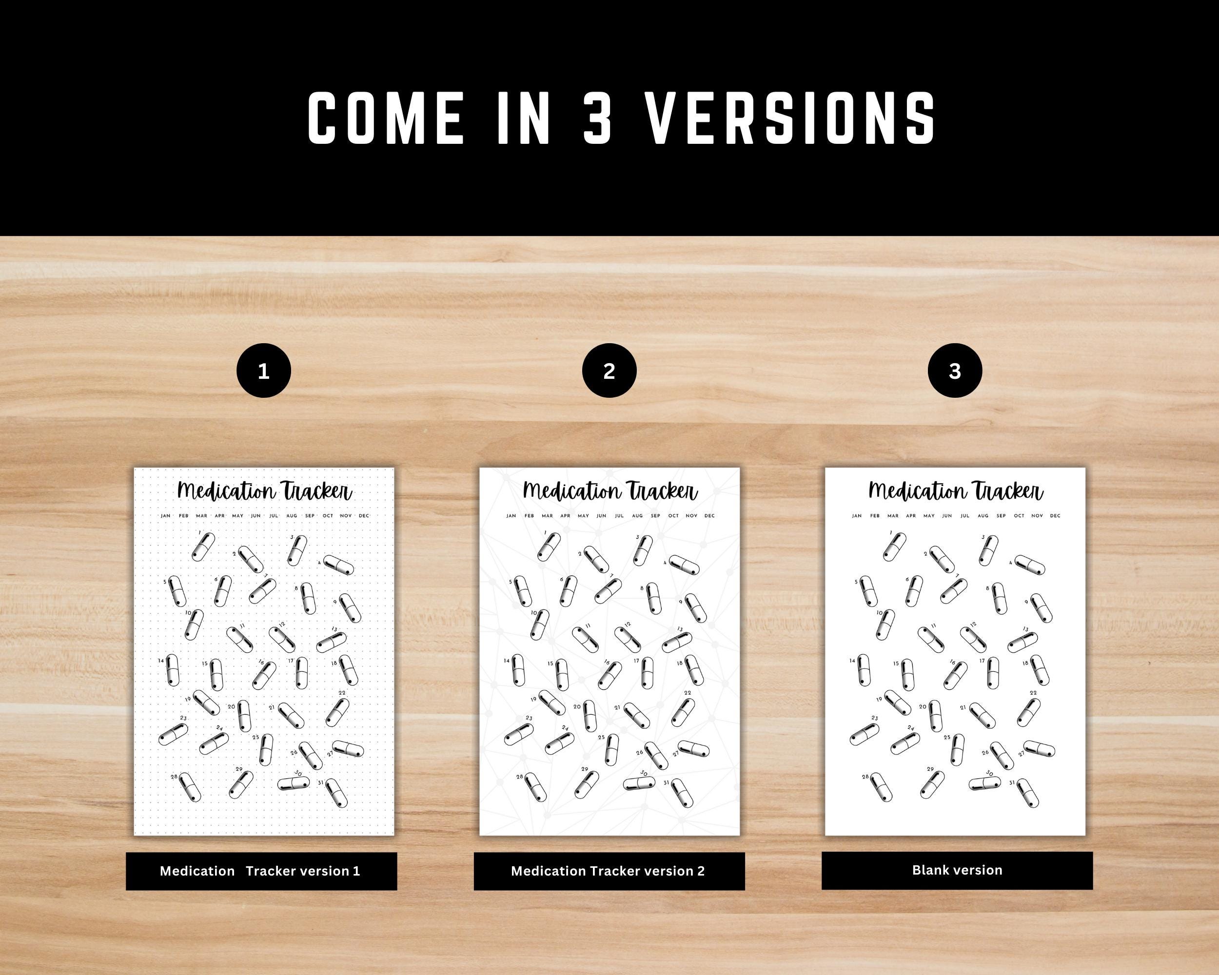 Medication Monthly Tracker - Printable Journal Page for Health ...
