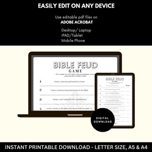 Bible Feud Game | Printable Bible Trivia | Fun Church Group Game ...