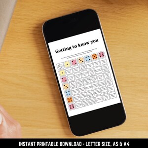 Printable Icebreaker Game - Dicebreaker Roll and Tell Conversation ...