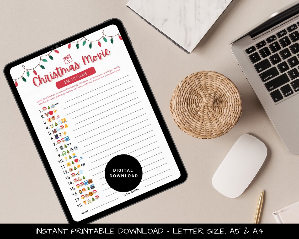 Christmas Movie Emoji Pictionary | Christmas Movie Emoji Game ...