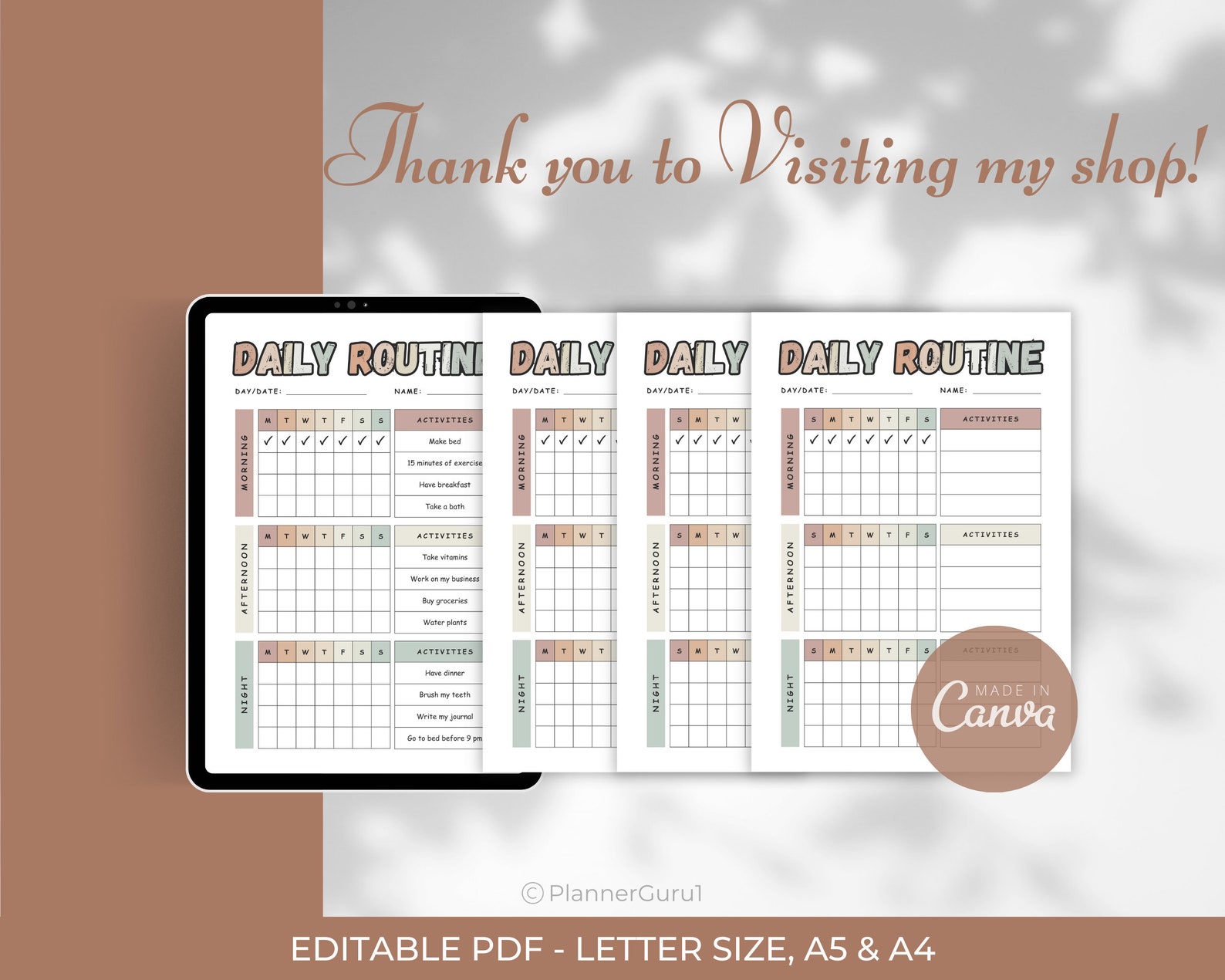 Printable Daily Schedule Template for Kids, Daily Schedule for ...