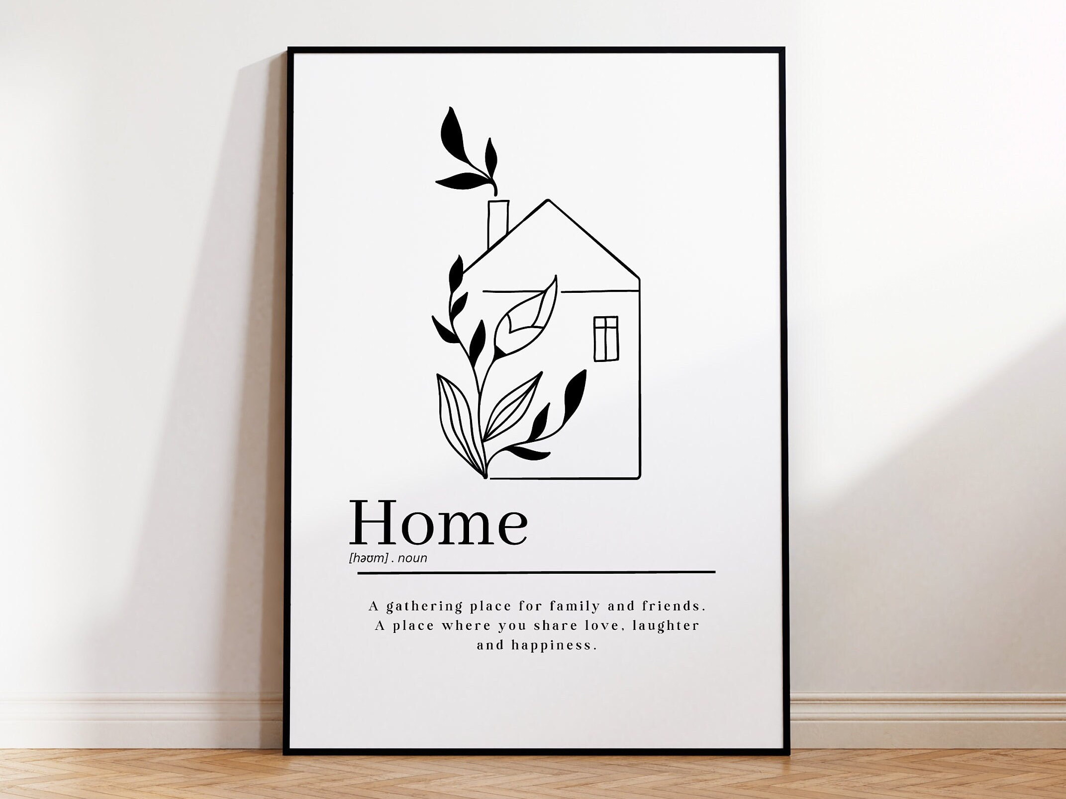 Printable Home Definition Dictionary Art Instant Access Customize Your ...