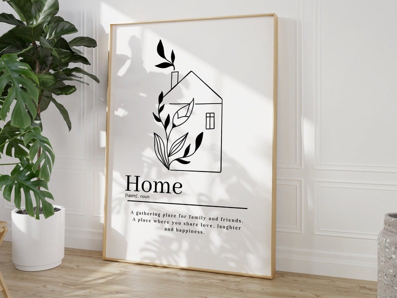 Printable Home Definition Dictionary Art | Instant Access | Customize ...