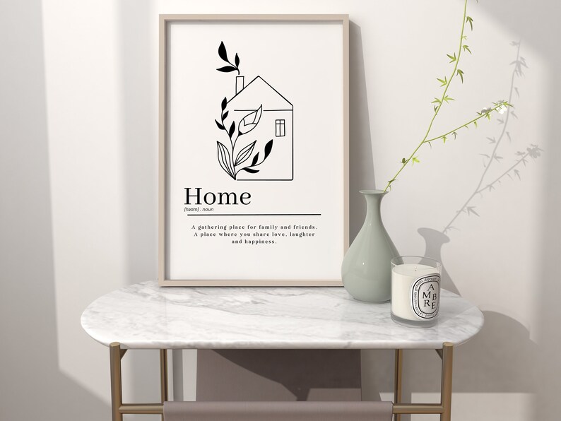Printable Home Definition Dictionary Art | Instant Access | Customize ...