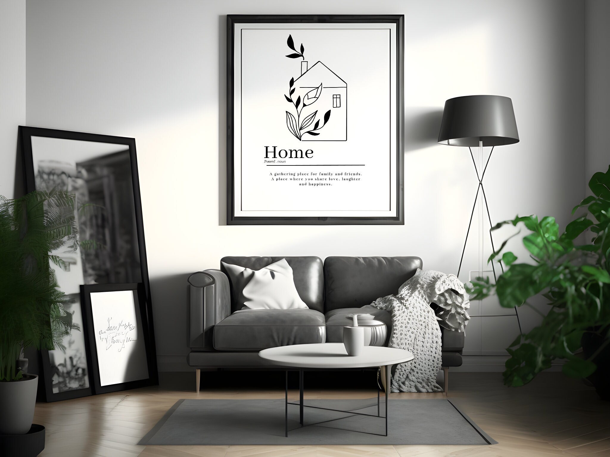 Printable Home Definition Dictionary Art Instant Access Customize Your ...