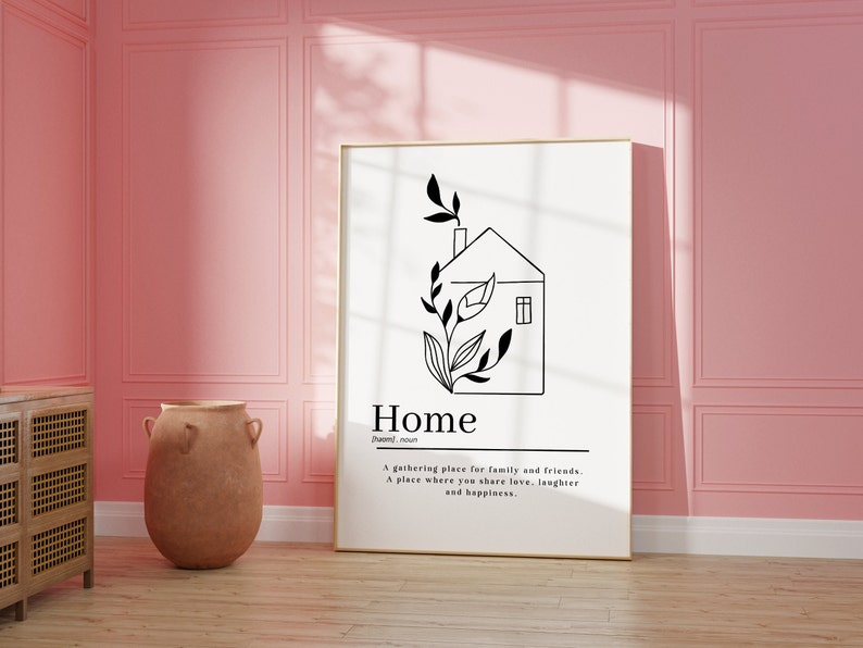Printable Home Definition Dictionary Art | Instant Access | Customize ...