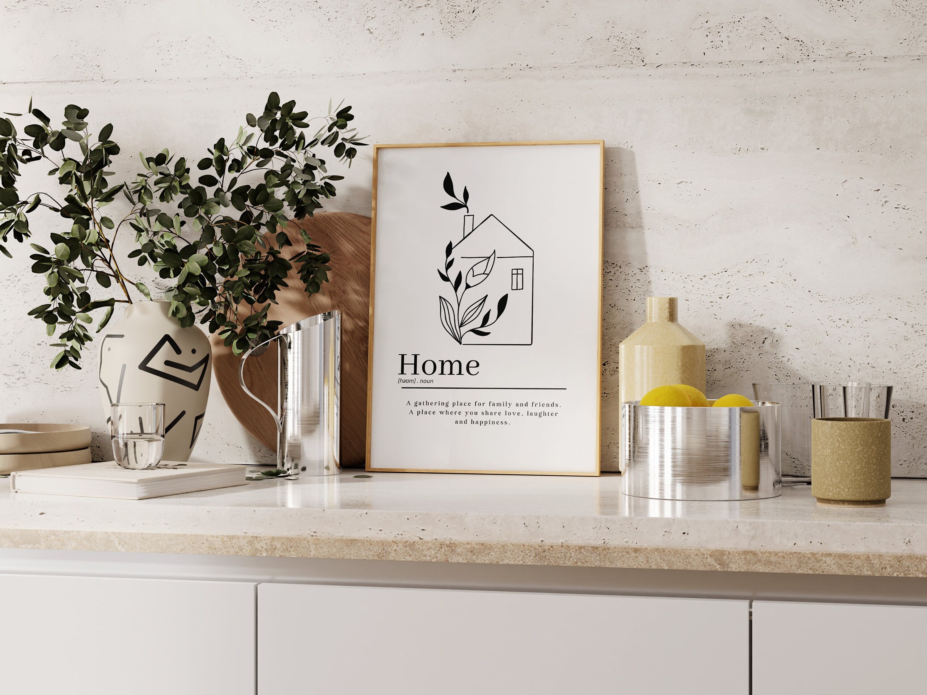 Printable Home Definition Dictionary Art Instant Access Customize Your ...