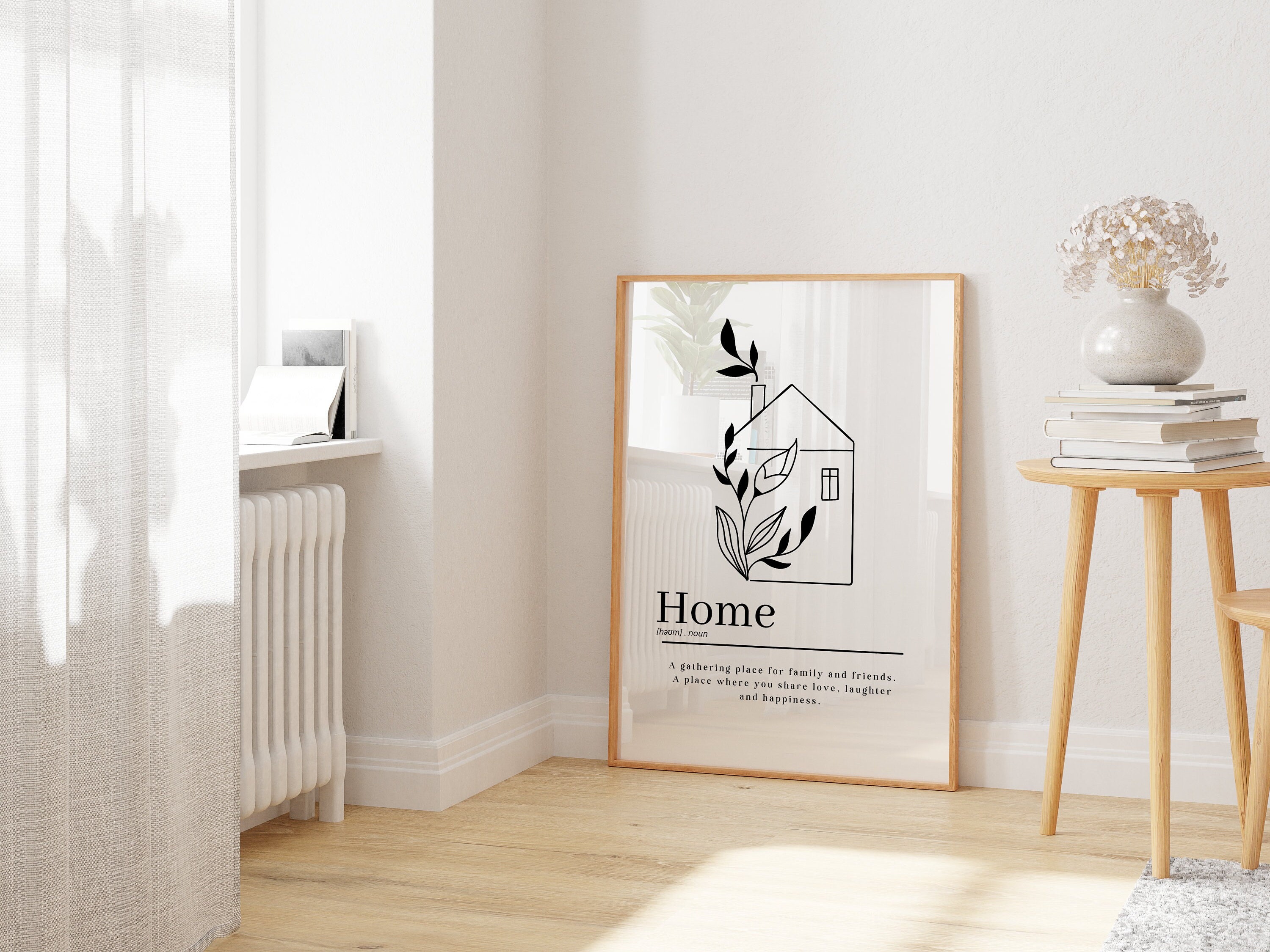 Printable Home Definition Dictionary Art Instant Access Customize Your ...