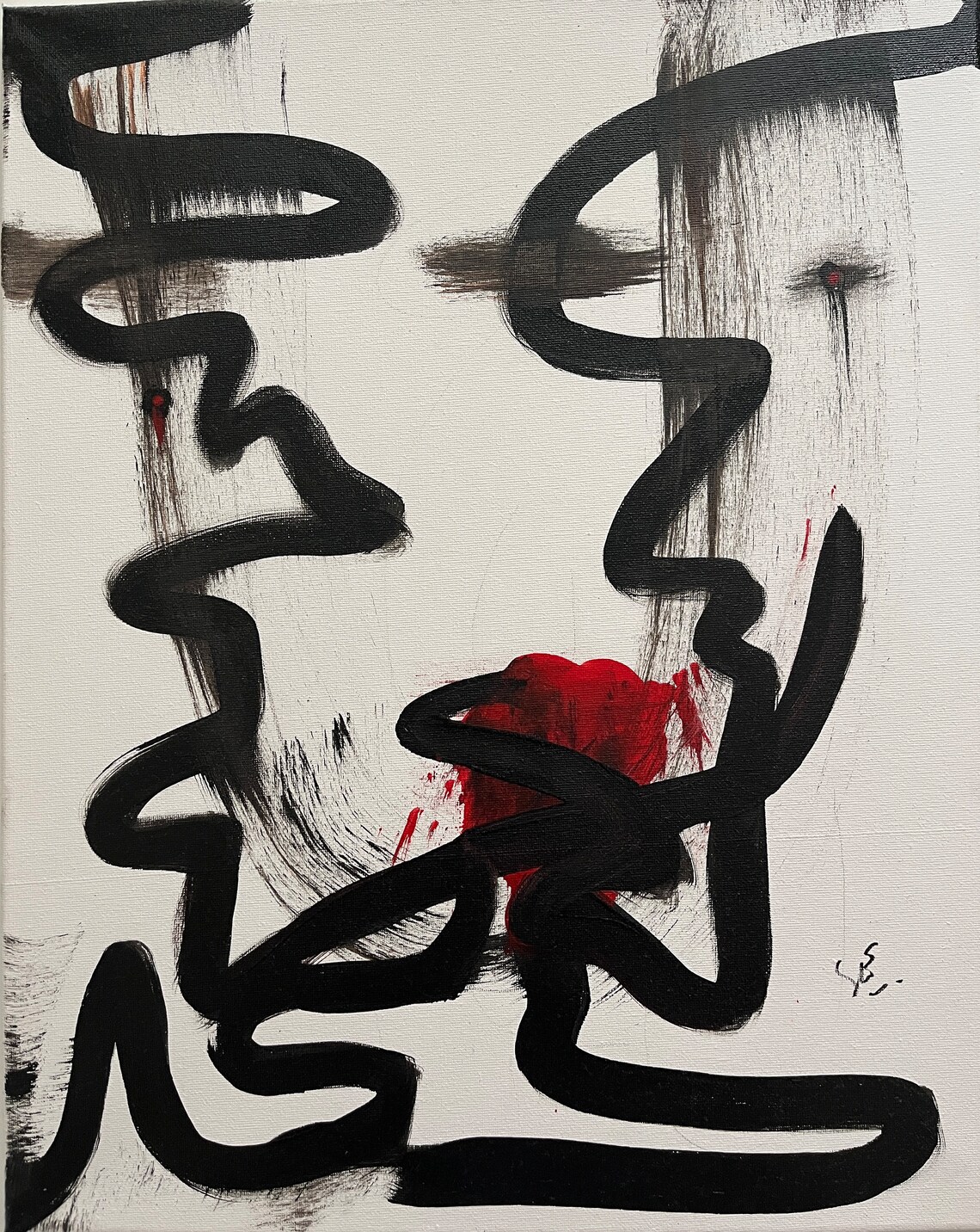 Paradox by S.E - Original. Reversal, Lineart , Acrylic Painting ...