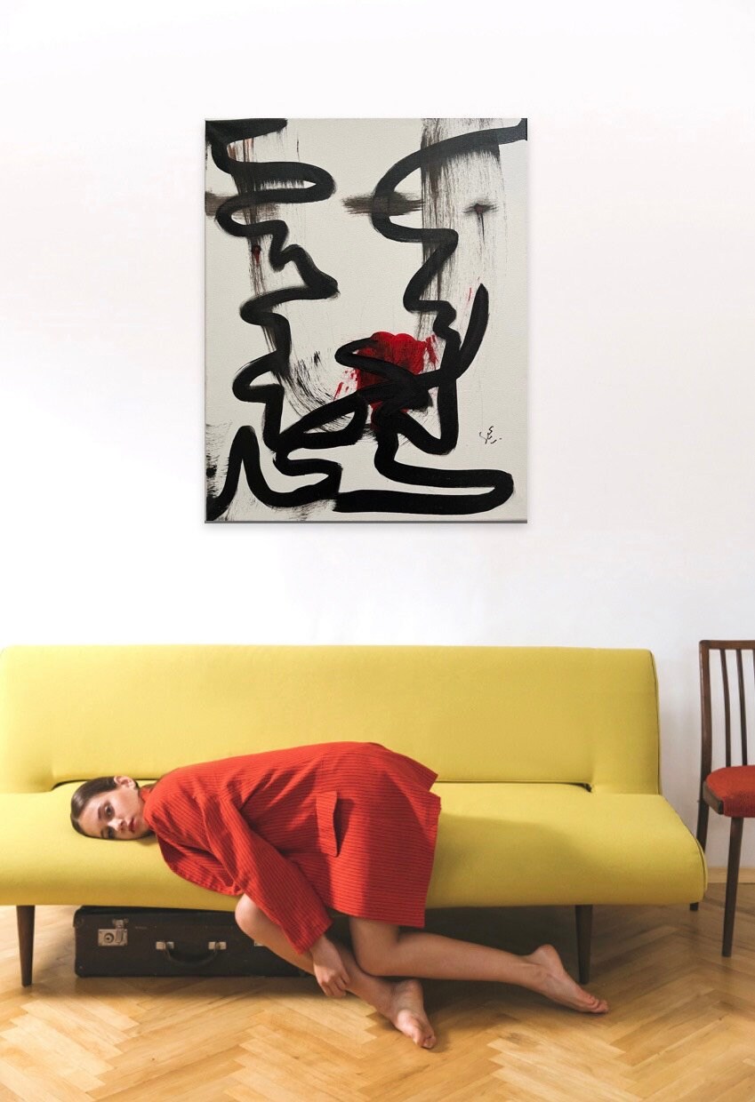 Paradox by S.E - Original. Reversal, Lineart , Acrylic Painting ...