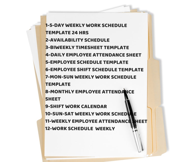 Employee Spreadsheet Bundle, Spreadsheet, Employee Work Sheet Schedule ...