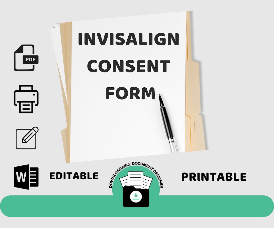 Invisalign Consent Form, Dental Consultation Form - Etsy