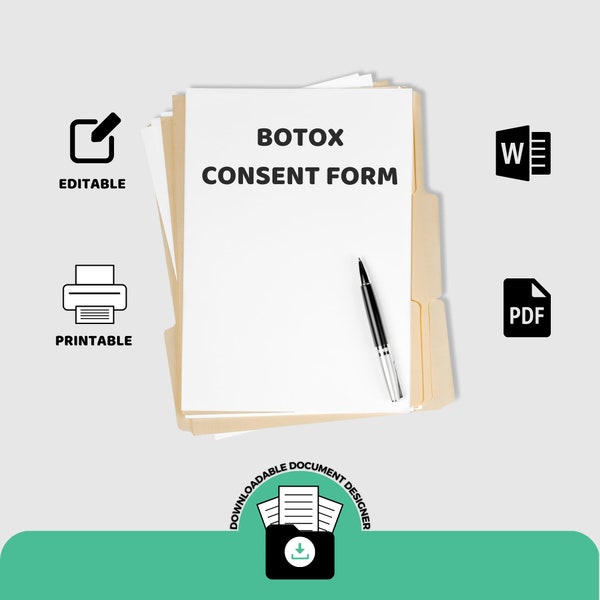 Consent Form for Botox - Etsy Israel