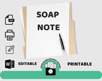 SOAP Note Template Simple and Detailed / 2 Different Files ...