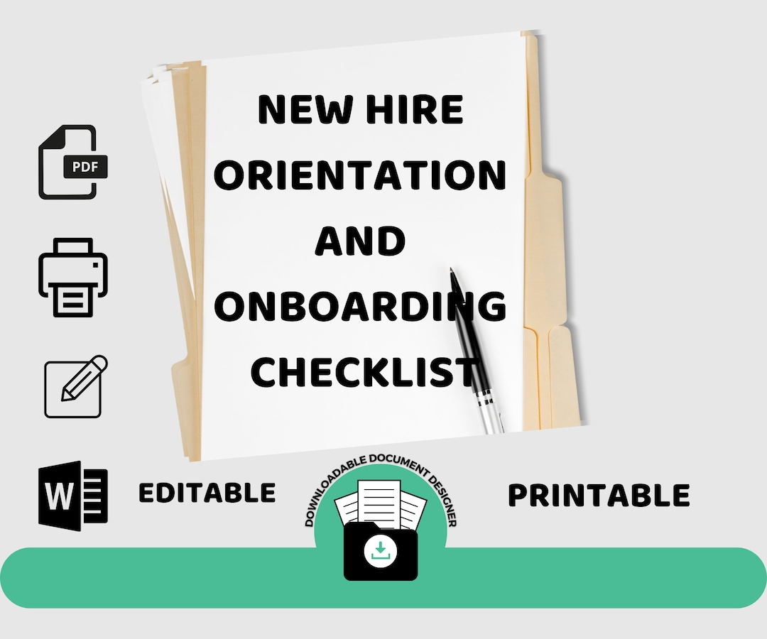 New Hire Orientation and Onboarding Checklist - Etsy