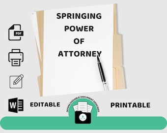 POWER OF ATTORNEY, Authorization Form - Etsy