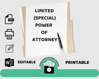 General Power of Attorney POA General Power of Attorney Form POA Form ...