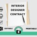 Interior Designer Contract, Interior Designer Intake - Etsy