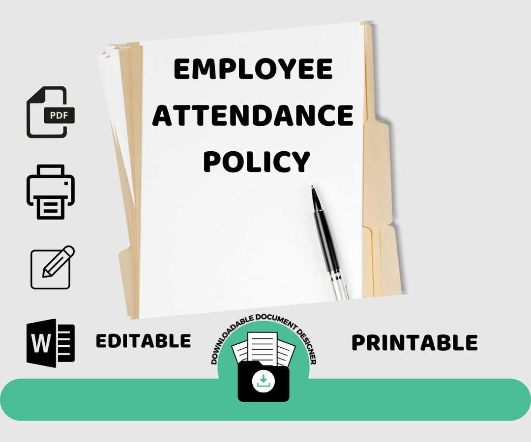 Employee Attendance Policy, HR Procedure - Etsy