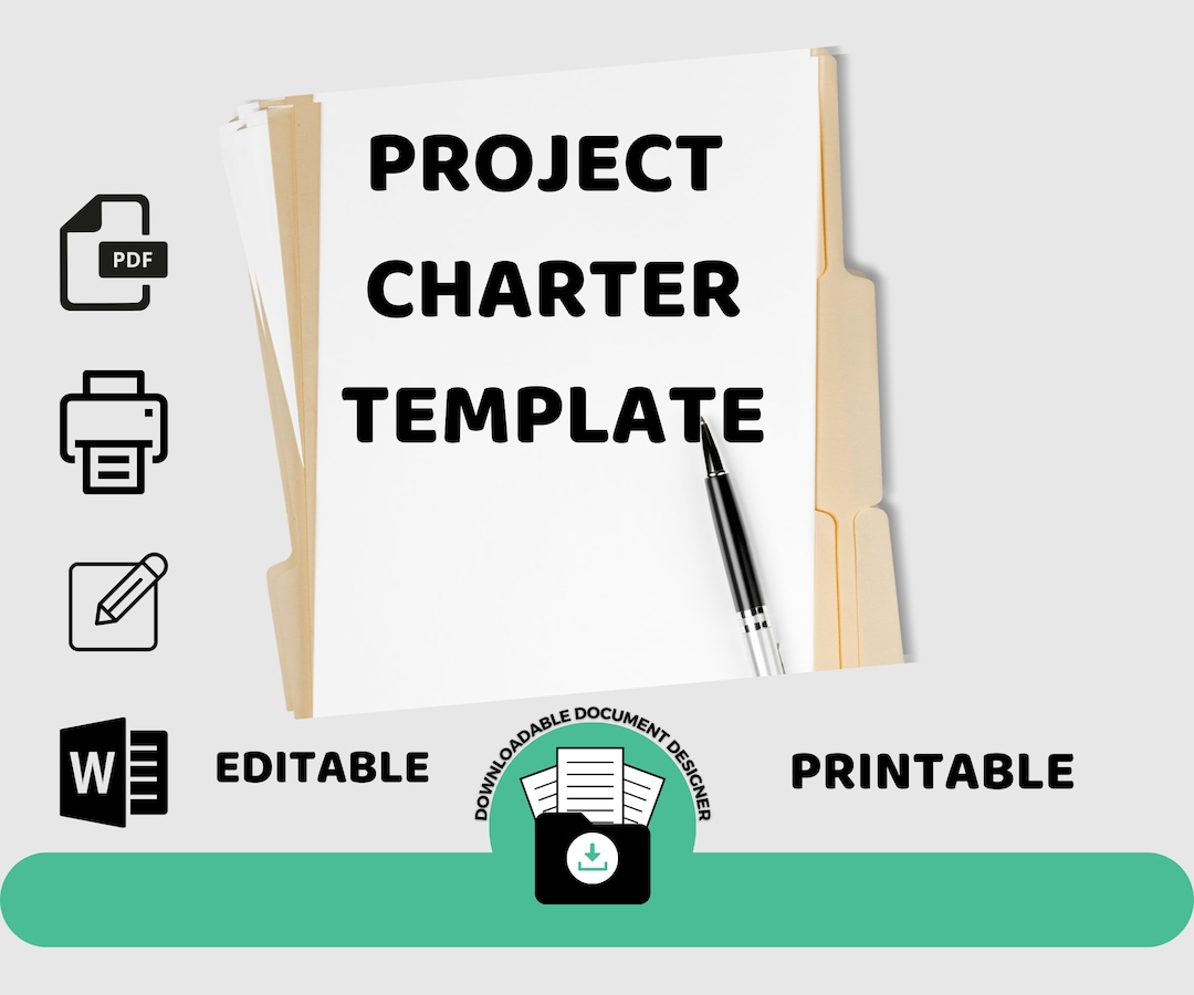 Project Charter Template - Etsy
