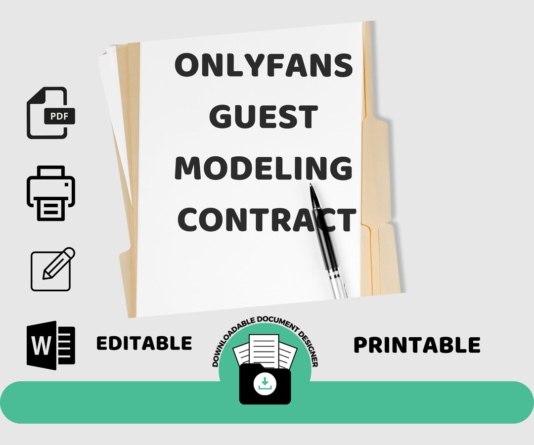 Onlyfans Guest Modeling Contract, Sojourner Agreement - Etsy