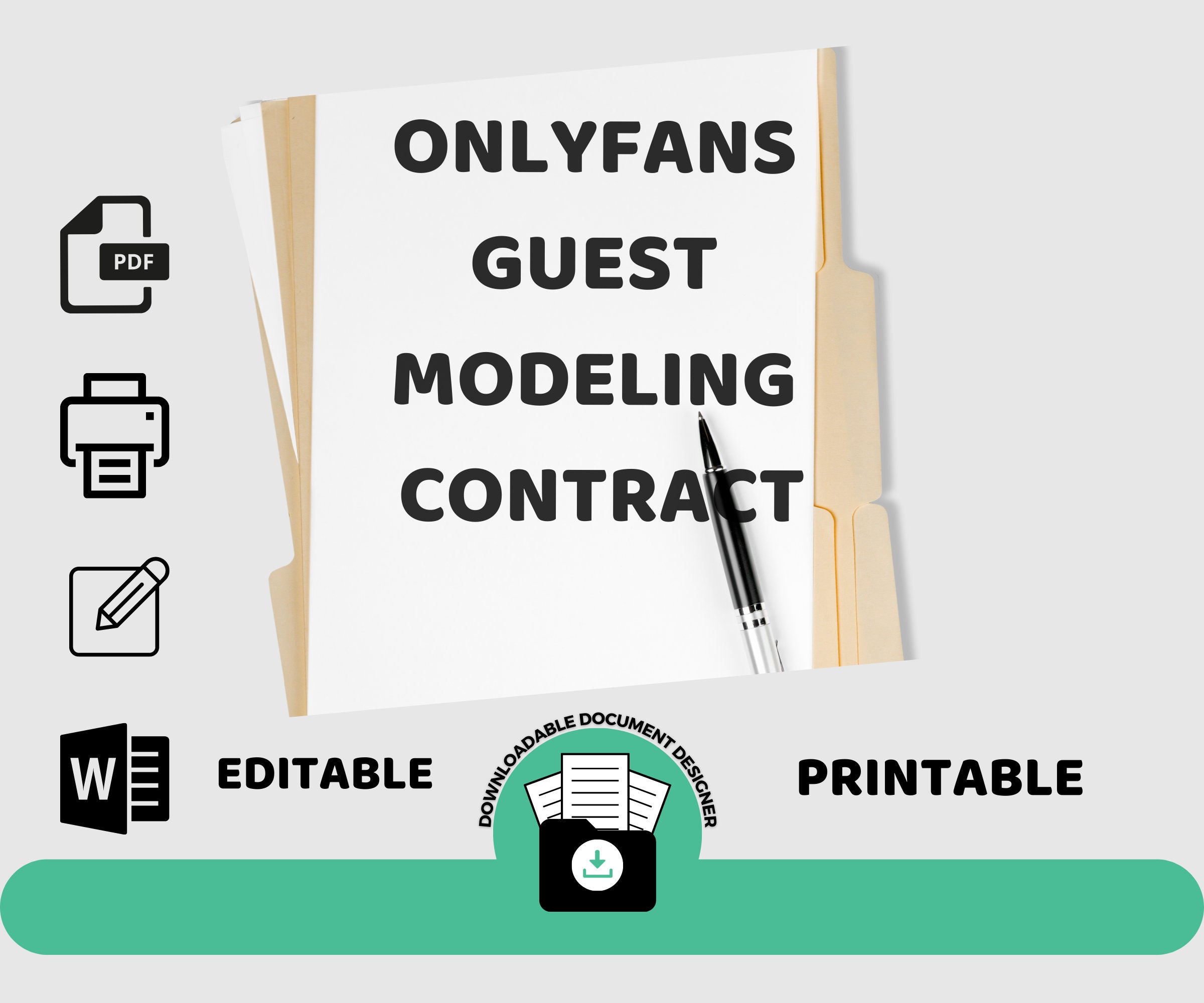 Onlyfans Guest Modeling Contract, Sojourner Agreement - Etsy