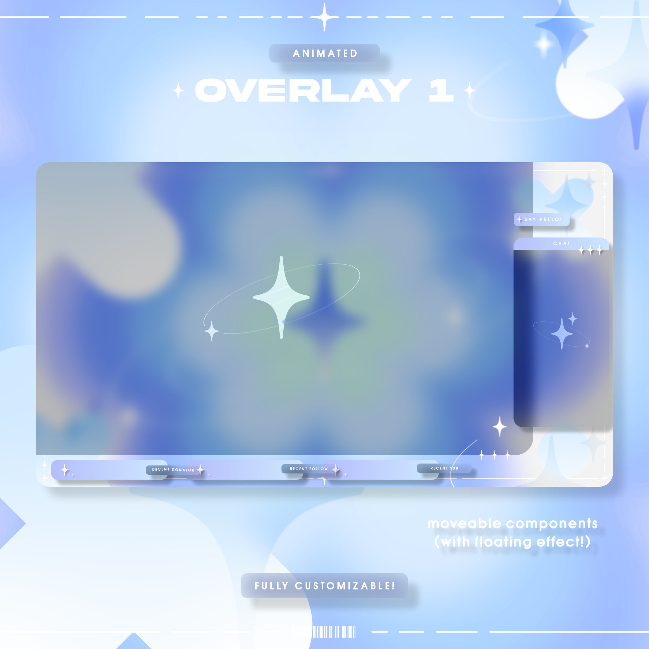 Aesthetic Y2K | Animated Stream Overlay Pack - Etsy
