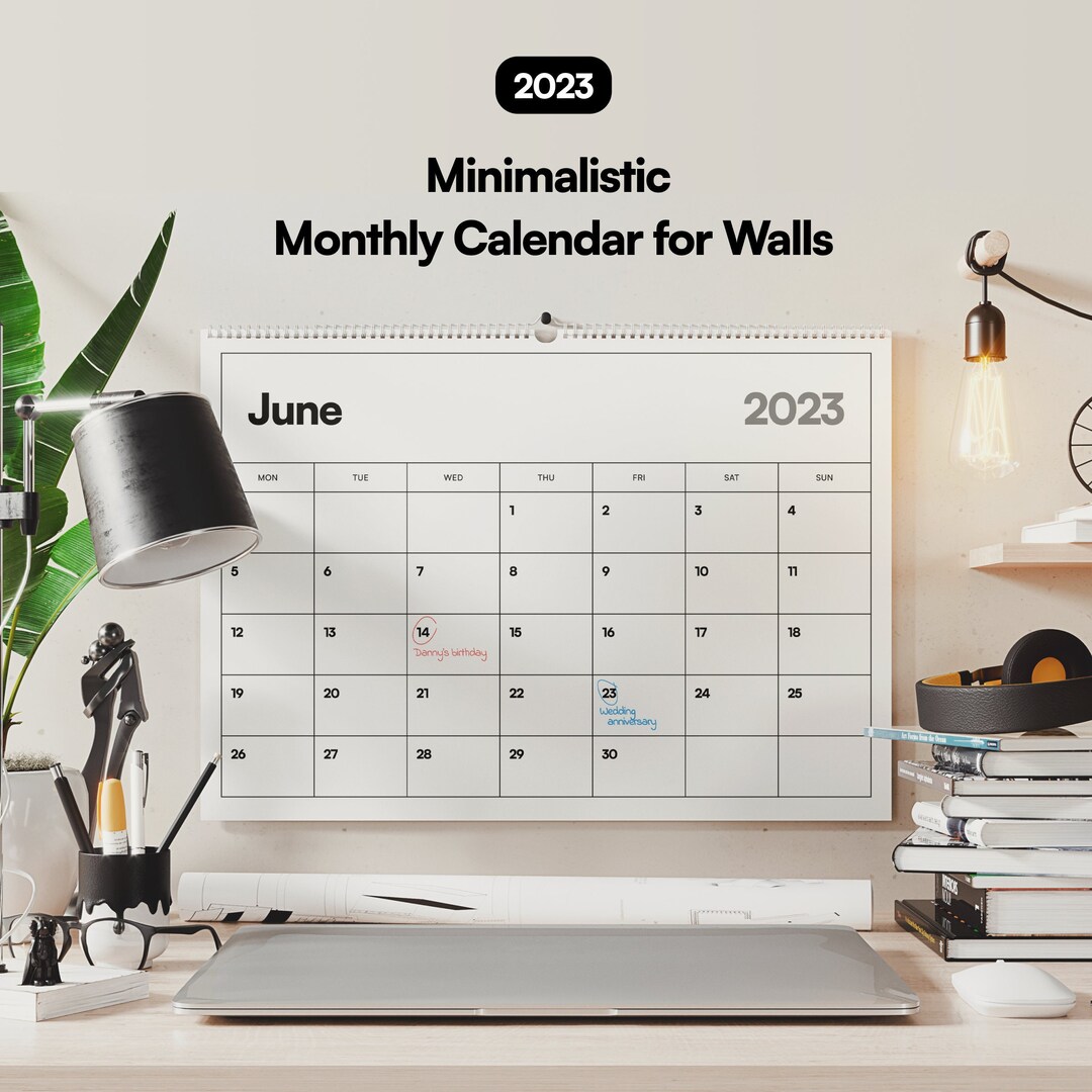 Printable Flip Calendar 2023. Neutral Monthly Planner 2023. - Etsy