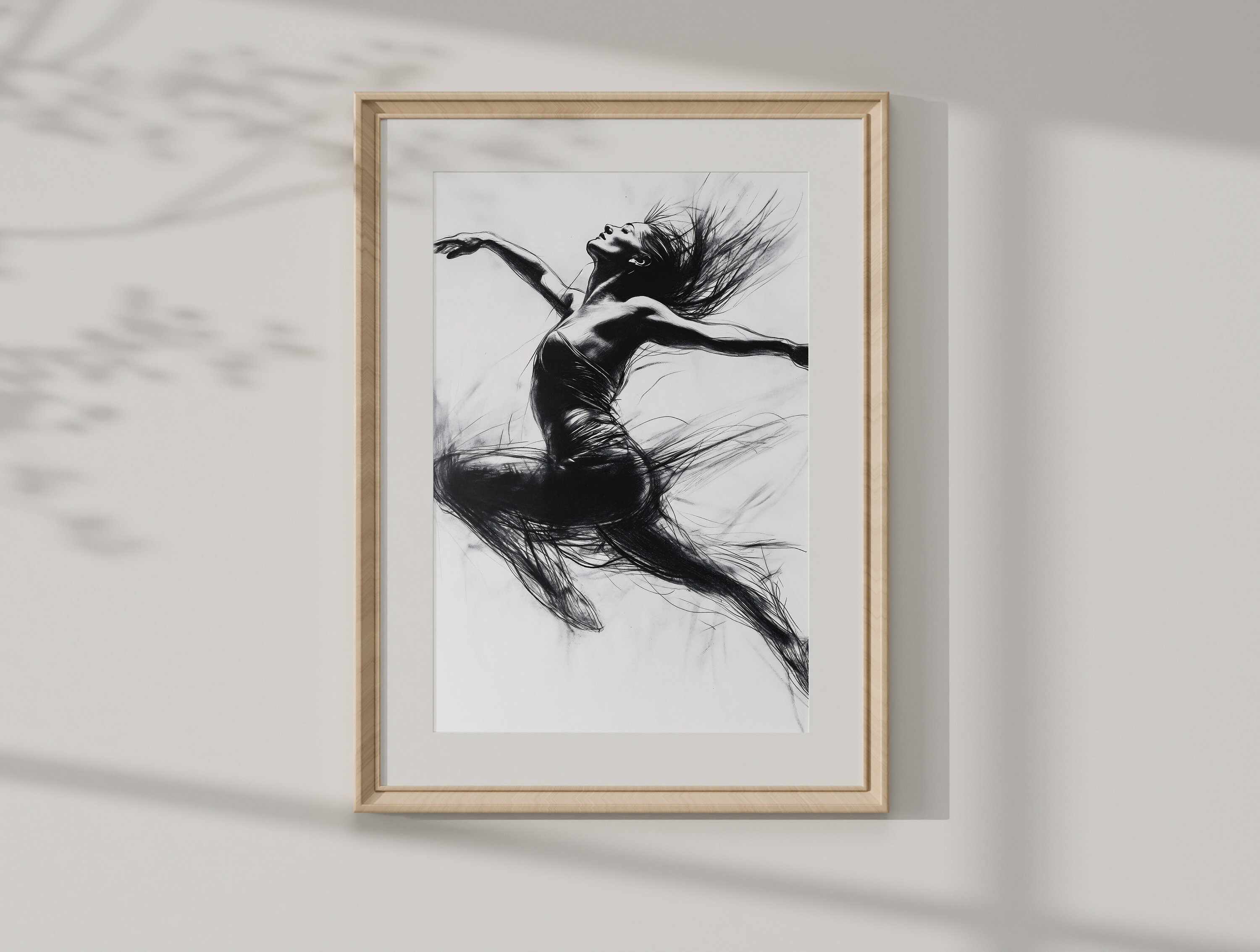 Contemporary Dance Print Set, Modern Dance Woman Print Set of 3, Coal ...