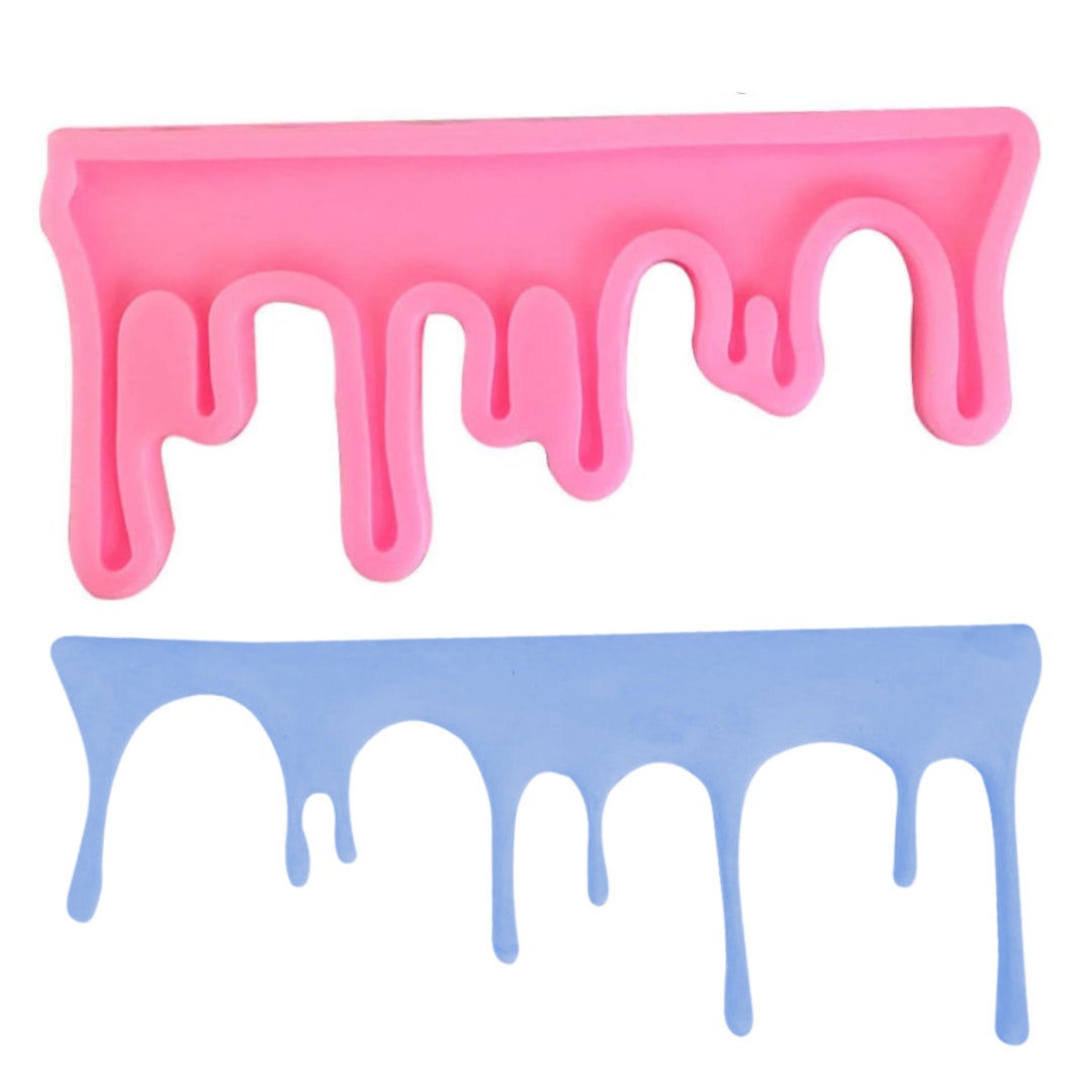Melting Snow Silicone Mold, Dripping Ooze Fondant Mold - Etsy