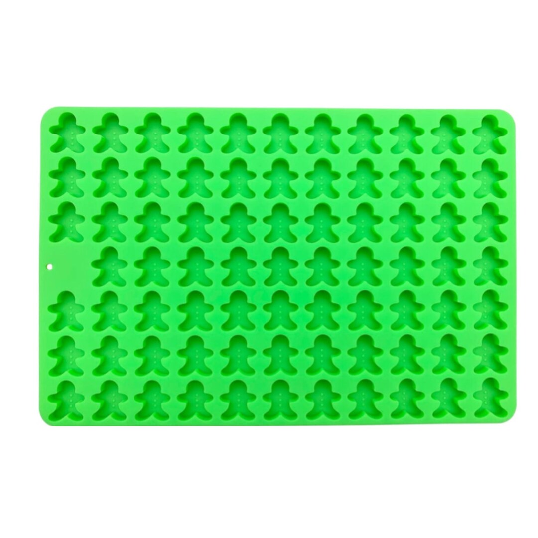 Gingerbread Man Silicone Mold 76 Mini Gingerbread Men, Holiday Baking ...