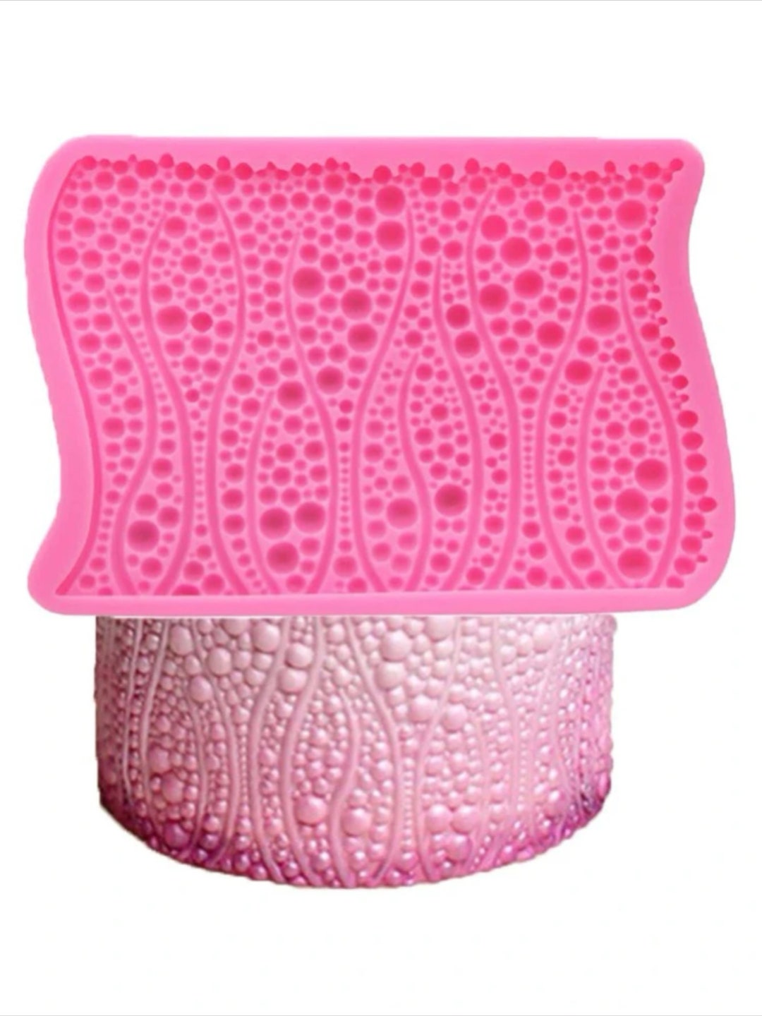 Bubbles and Pearls Fondant Mold / Silicone Mold for Cake Decorating ...