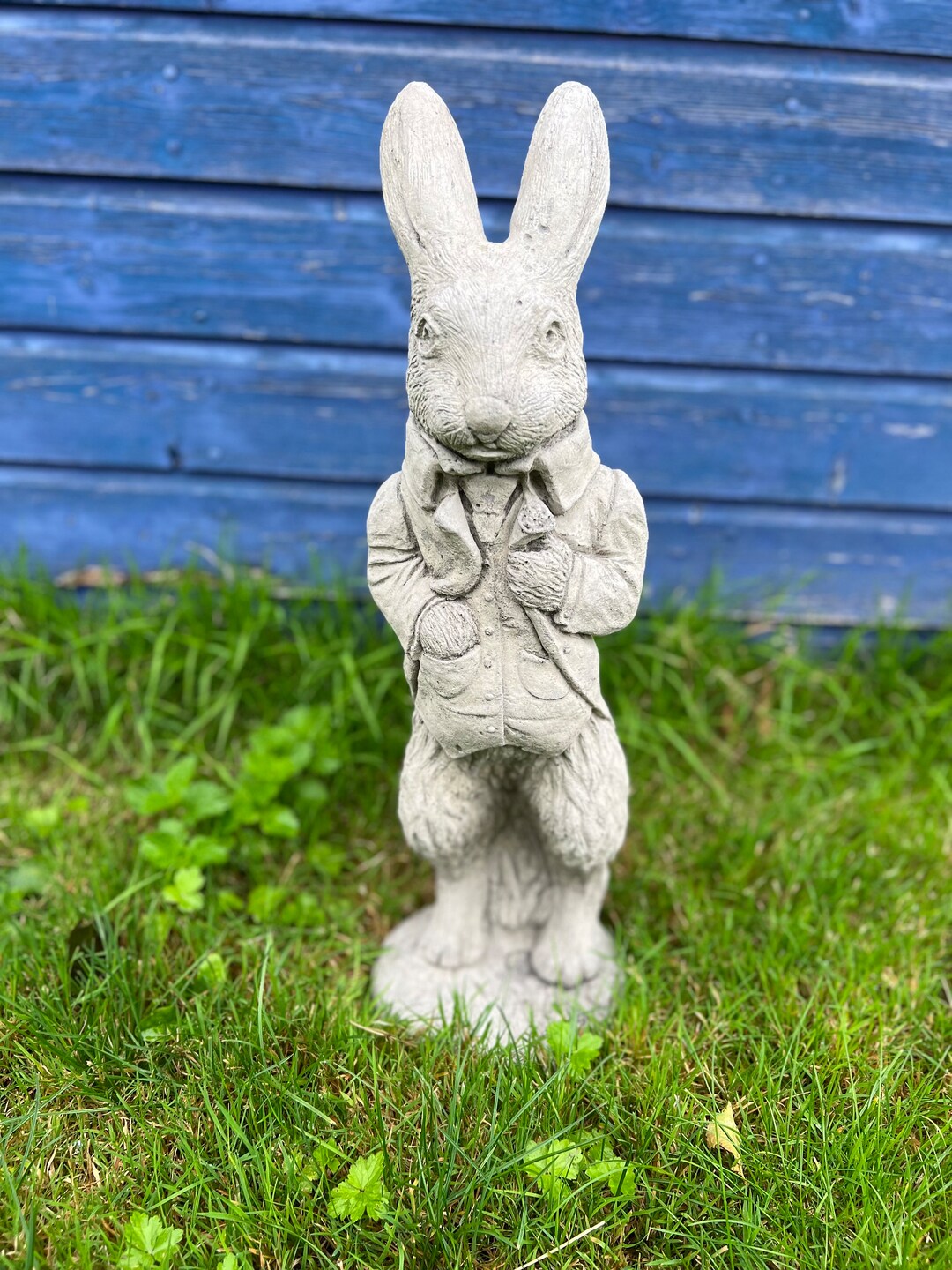 Stone/concrete Peter Rabbit Garden Ornament Statue - Etsy