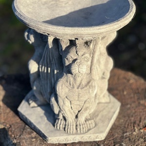 Stone/concrete Gargoyle Bird Bath Garden Ornament Statue - Etsy
