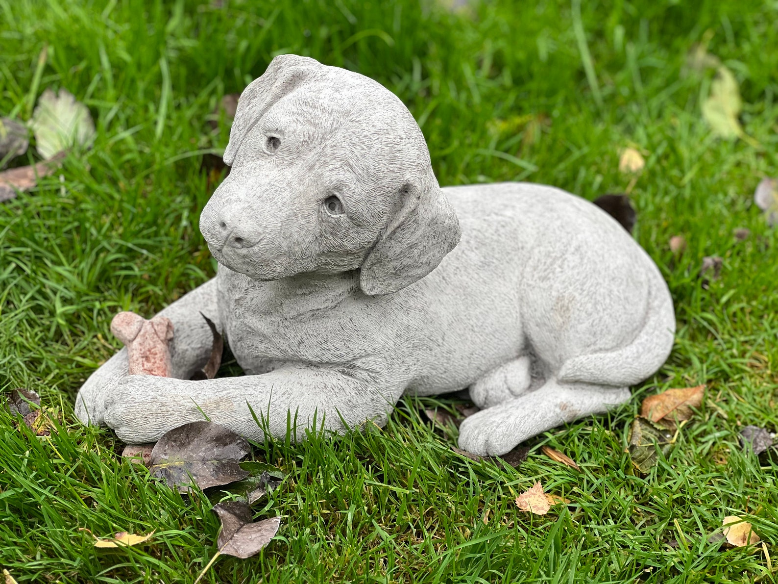 Stone/concrete Labrador Puppy Dog Garden Ornament Statue - Etsy UK