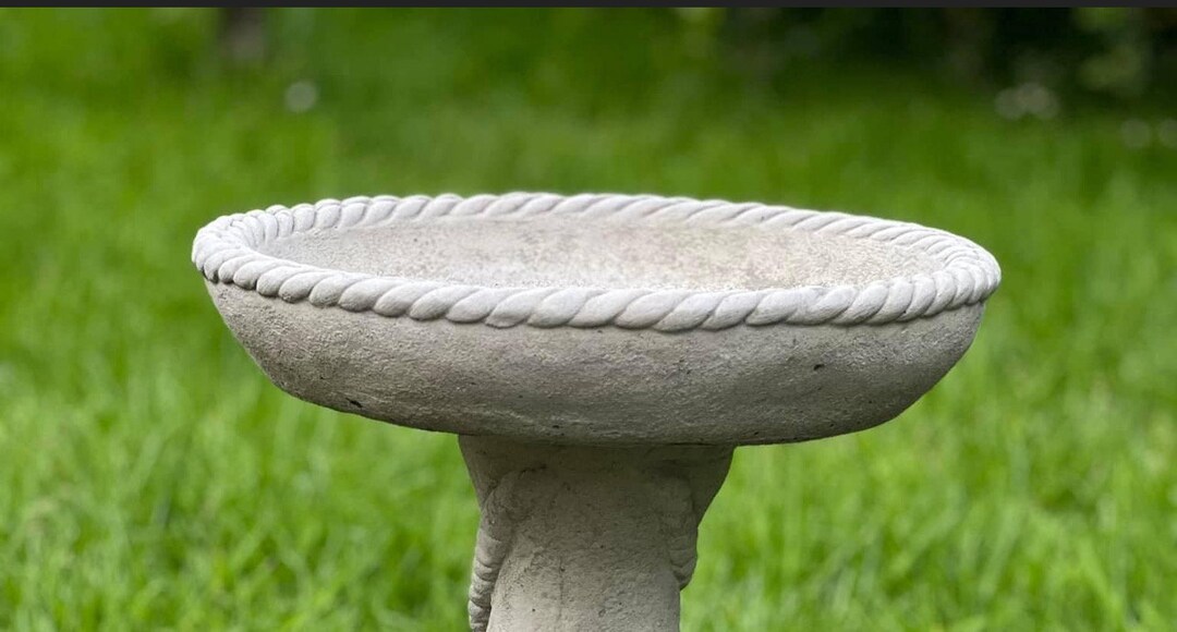 Stone/ Concrete Bird Bath TOP - Etsy