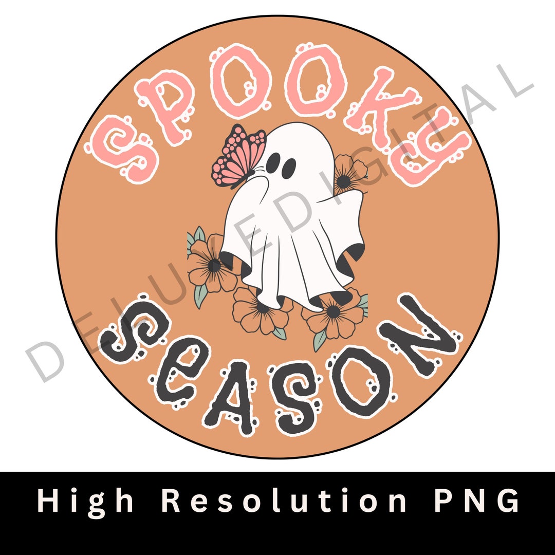 Editable Spooky Season PNG Canva Template Fall T-shirt Design Popular ...