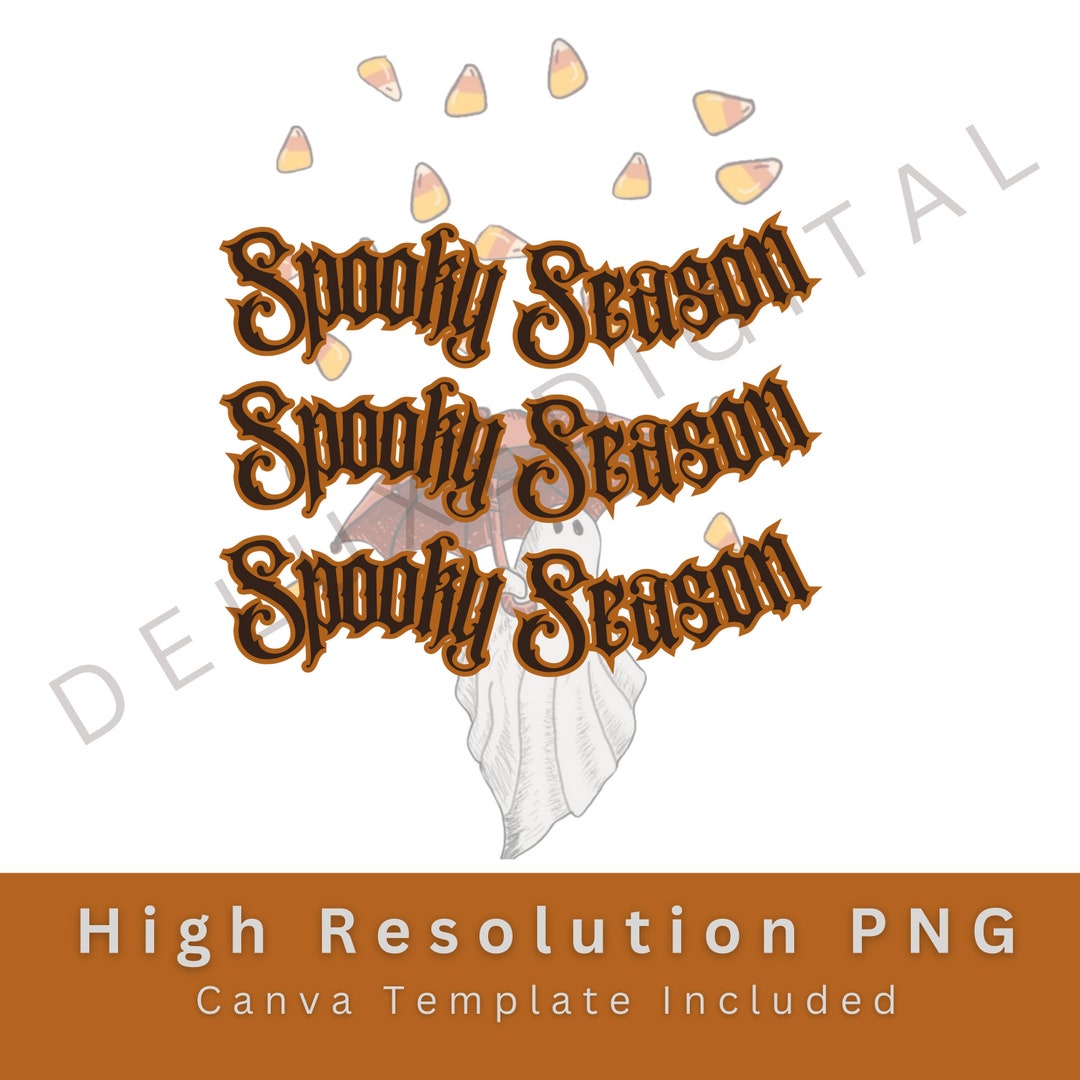 Editable Spooky Season Canva Template Halloween T-shirt Design Popular ...
