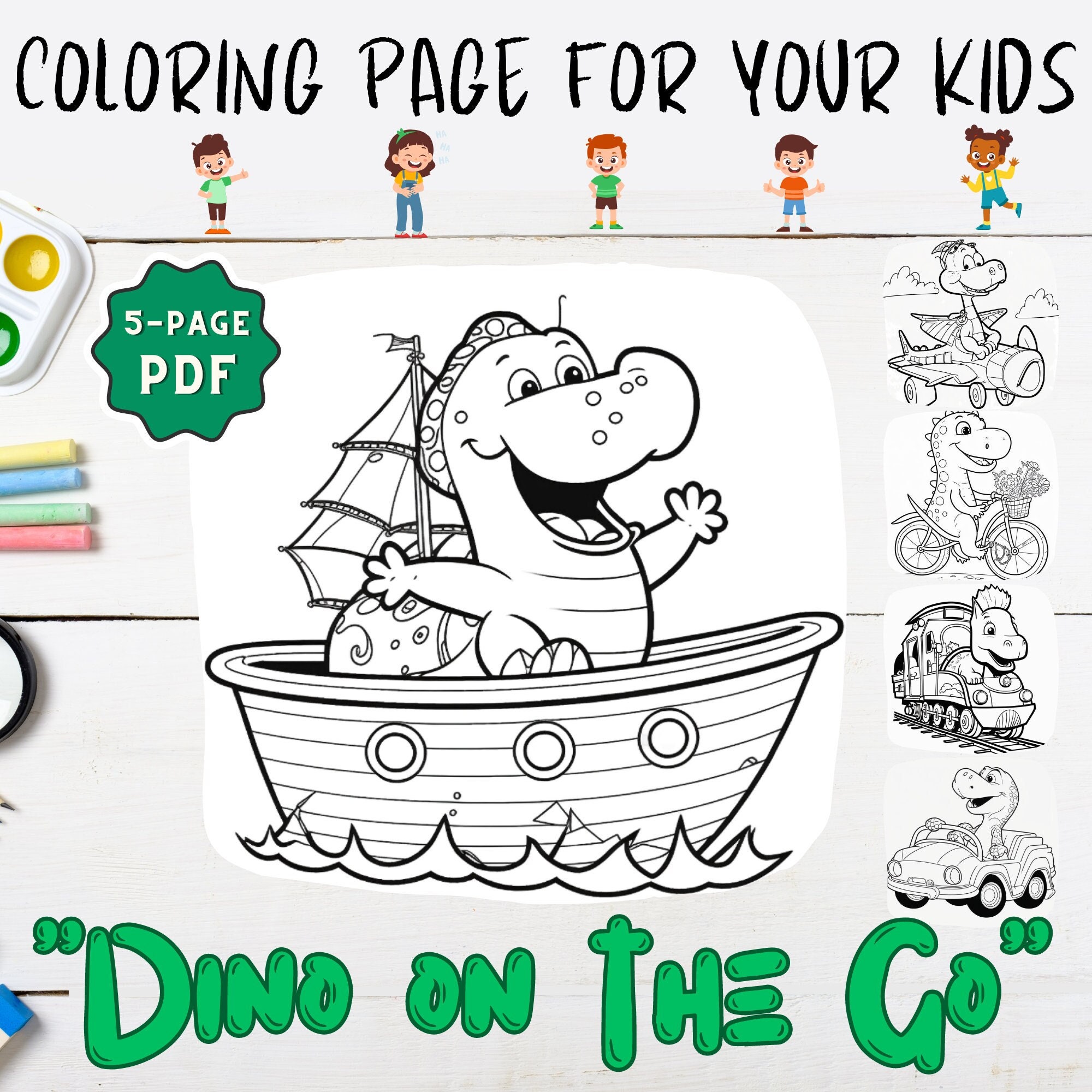 Coloring Pages for Kids Printable Pages Digital Download - Etsy